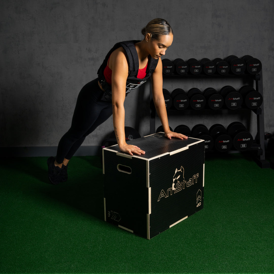 AmStaff Fitness 3-in-1 Non-Slip Wood Plyometric Boxes – Fitness Avenue