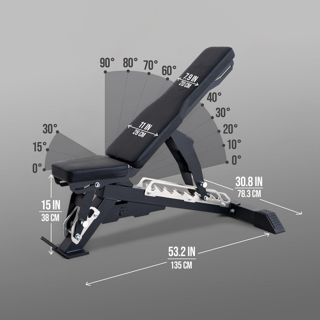 AmStaff AF-3000 Adjustable Bench - Black – Fitness Avenue