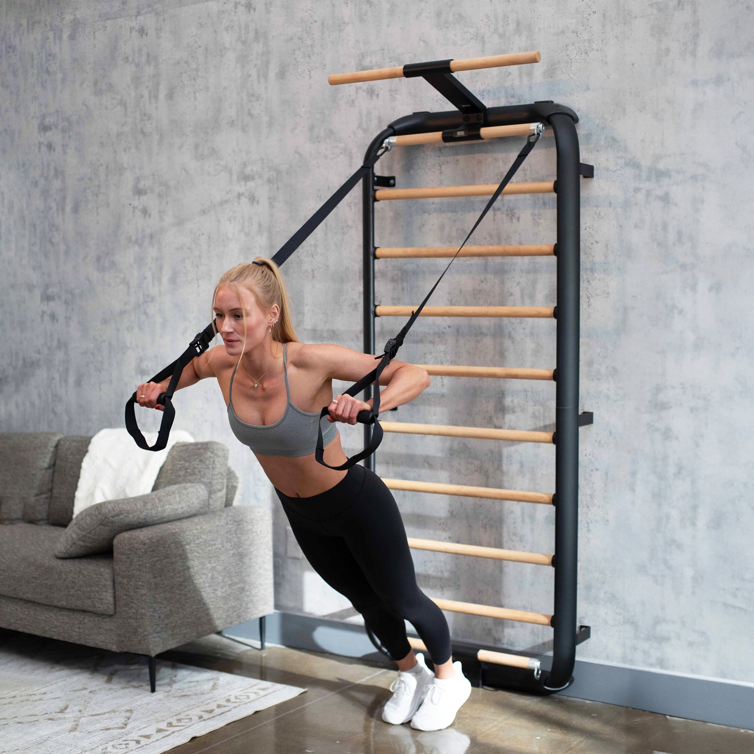 SpaceSmart Stall Bar 2.0: Multifunctional Swedish Ladder for All ...