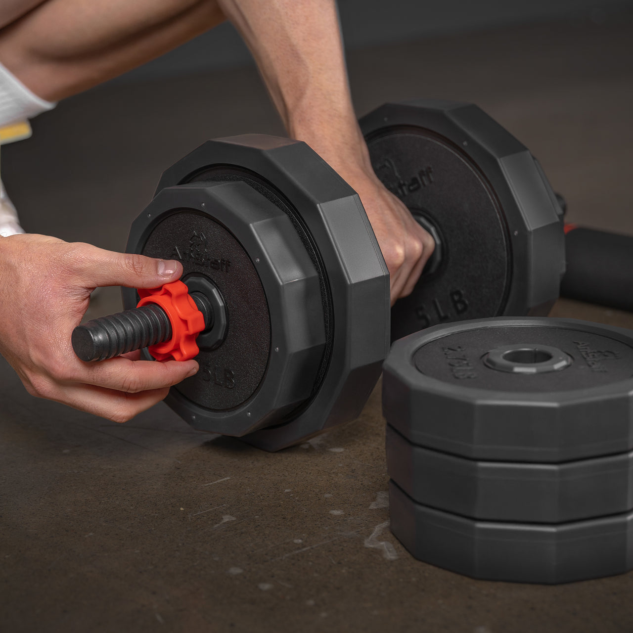 Amstaff Fitness Adjustable Dumbbell Set | 3-in-1 Home Gym Equipment ...