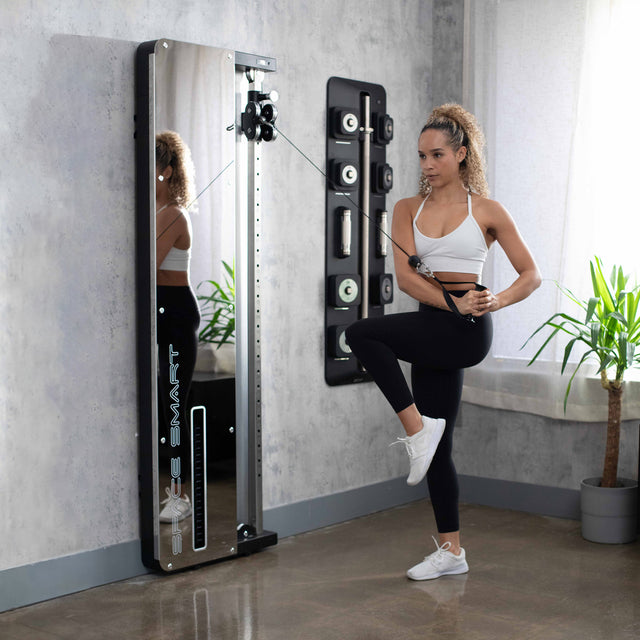 SpaceSmart Wall Mount Functional Trainer - Single Stack | Compact Home ...