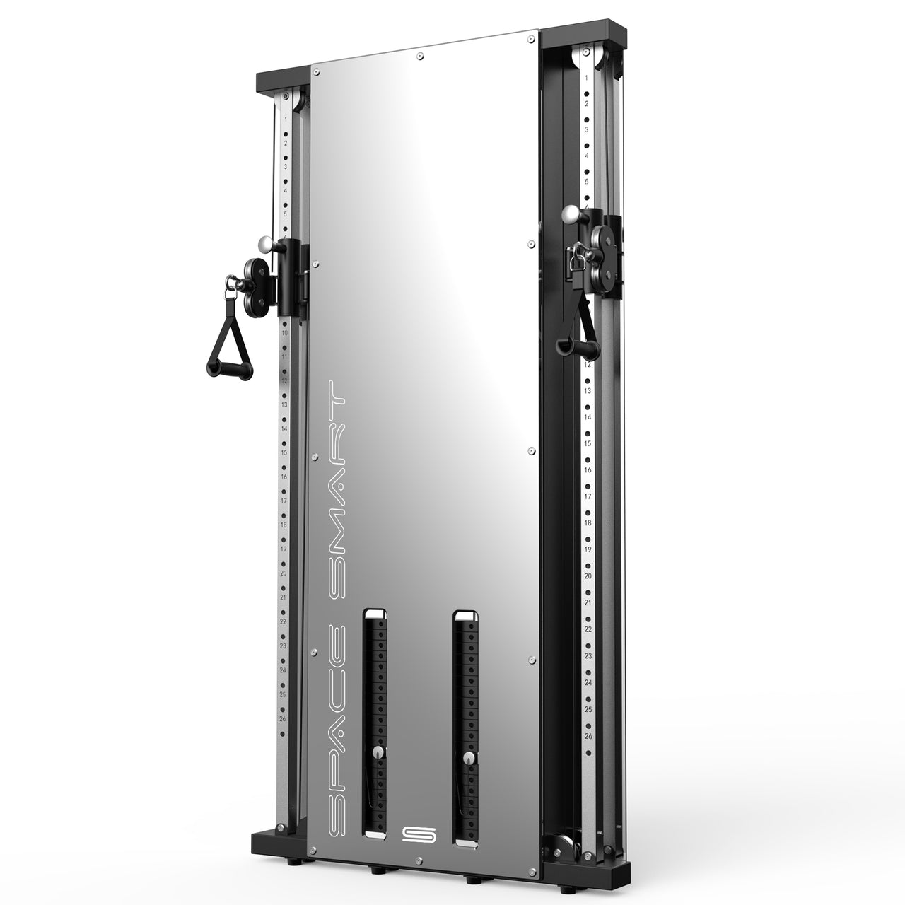 SpaceSmart: Wall-Mount Compact Functional Trainer - Mirror – Fitness Avenue