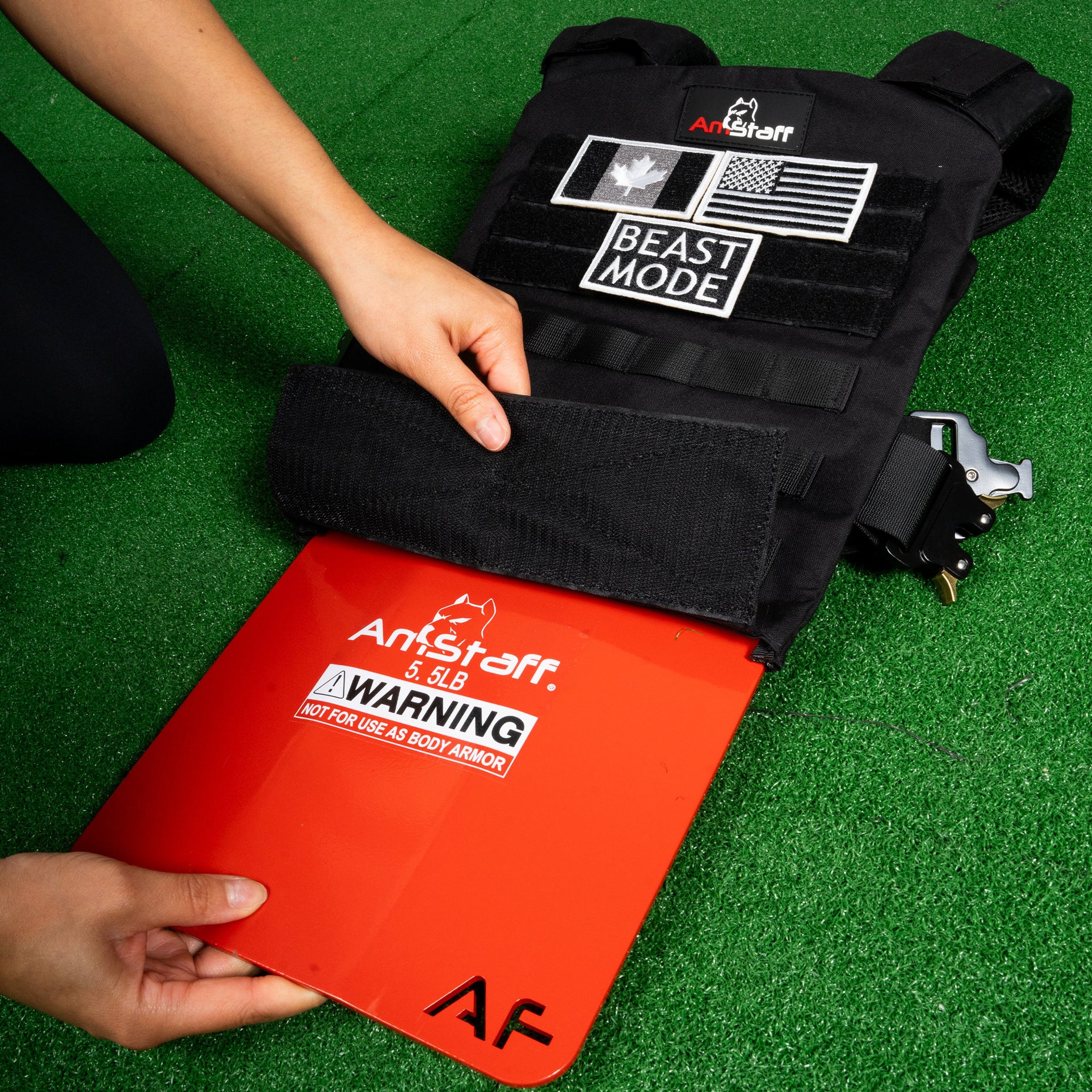 AmStaff Tactical Weighted Vest - Quick Release Fitted Style – Fitness ...