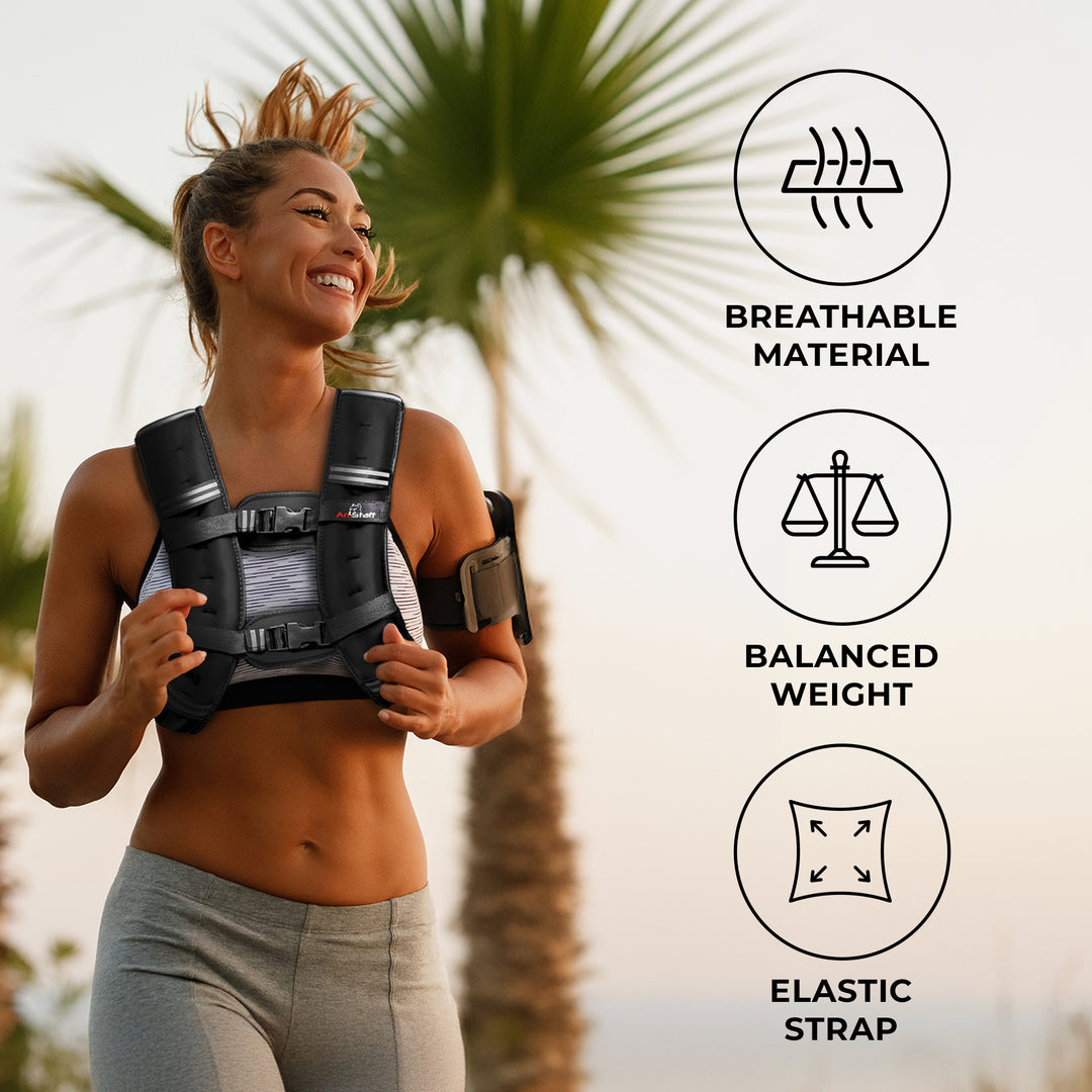 AmStaff Fitness Weighted Vest | Men & Women | 8-30lb – Fitness Avenue