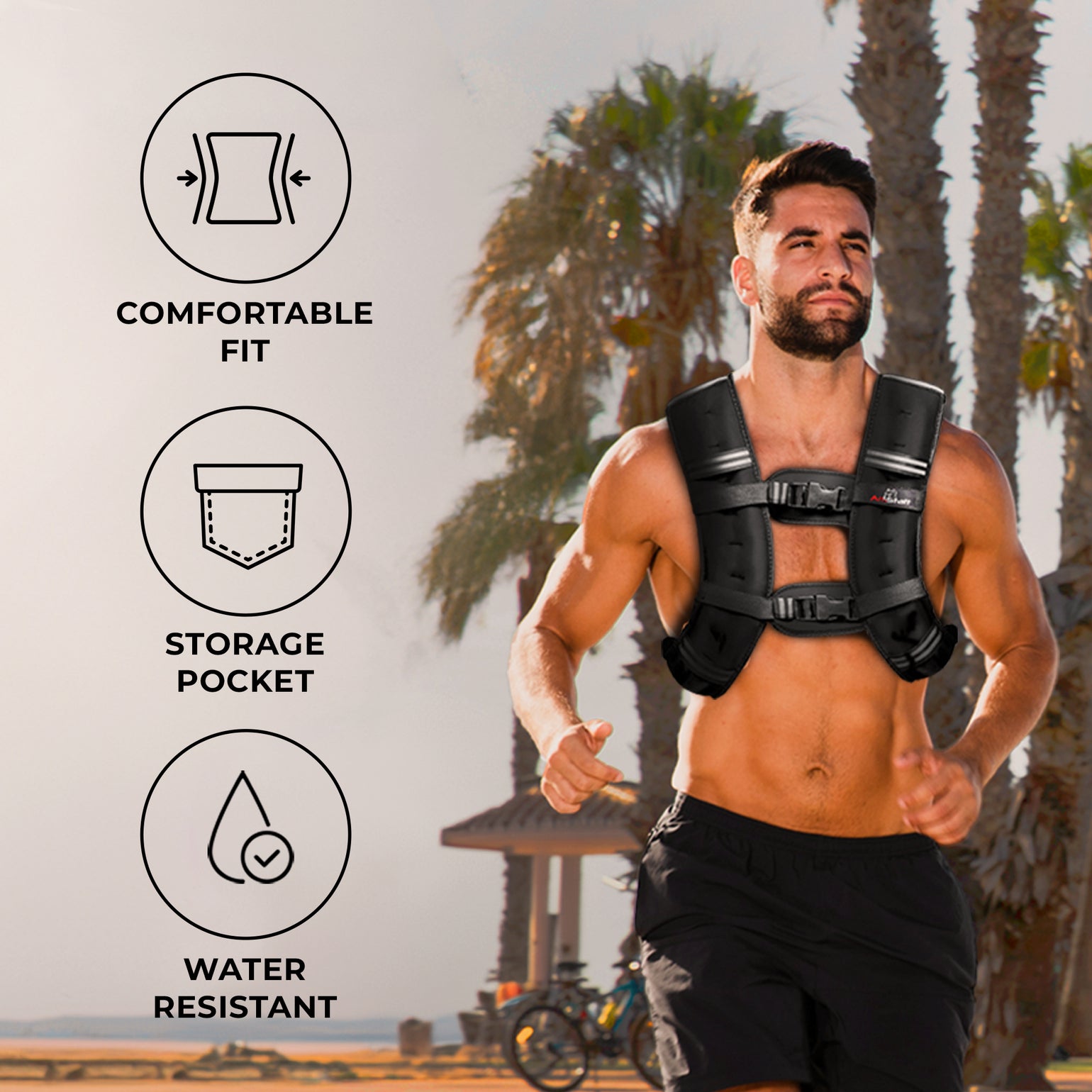 AmStaff Fitness Weighted Vest | Men & Women | 8-30lb – Fitness Avenue