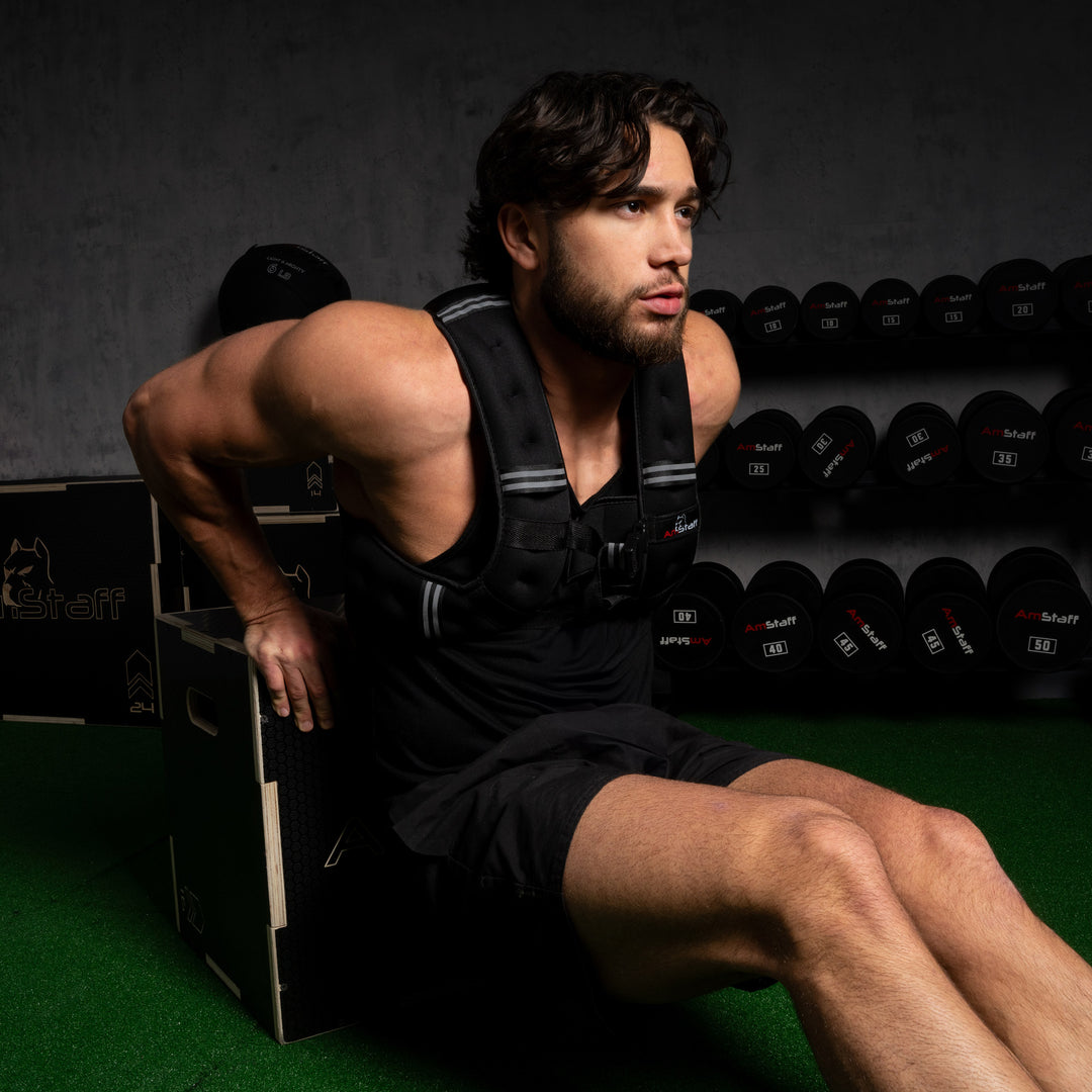 Amstaff Fitness Weighted Vest | Men & Women | 8-30lb – Fitness Avenue