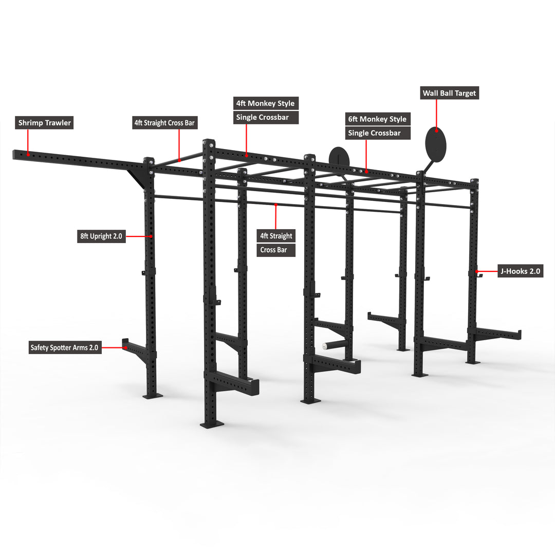 AmStaff Pro Multi-Station Rig - 14ft x 4ft – Fitness Avenue