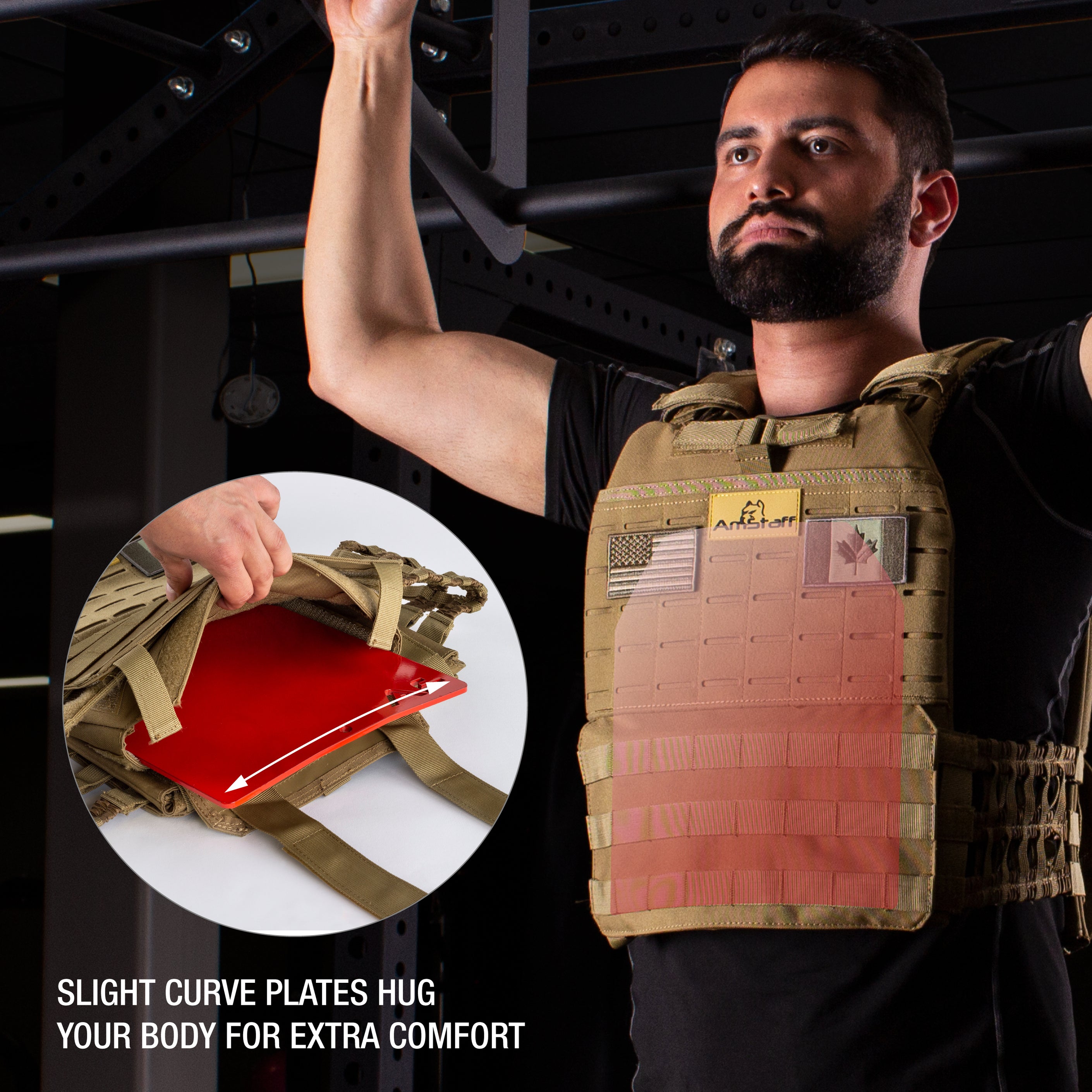 AmStaff Fitness Tactical Weighted Vest Plates – Fitness Avenue